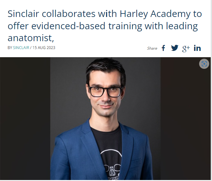 Sinclair x Harley Academy with leading anatomist Professor Sebastian ...